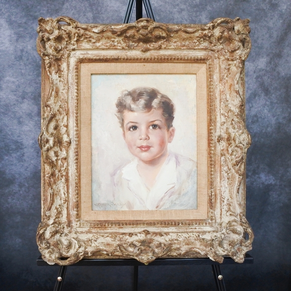Vintage | Art | Vintage Signed Walter Frederick Seely Oil Painting Boy ...